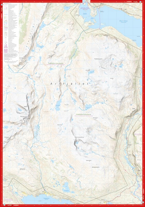Högalpin karta Hemavan 1:25.000 - Calazo.se