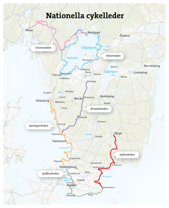 Cykelkartor – hitta de bästa cykellederna i Sverige